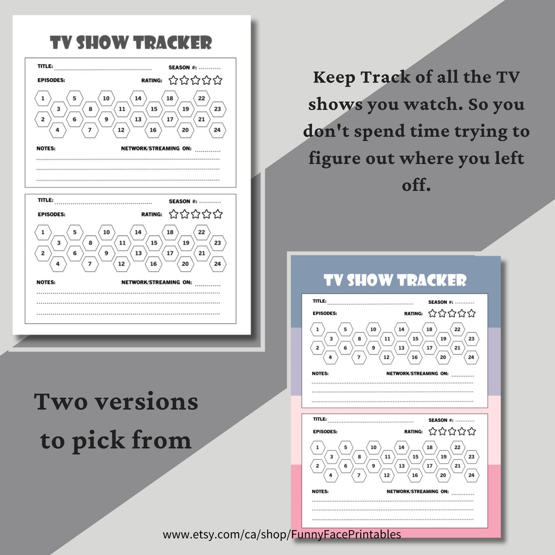 Printable TV and Movie Tracker, Movie Tracker Printable, Printable TV ...