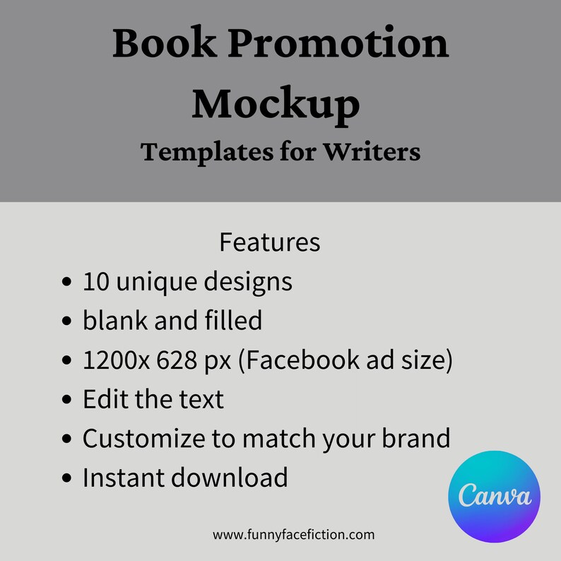Canva Book Promotion Templates for Writers Book Promotion - Etsy