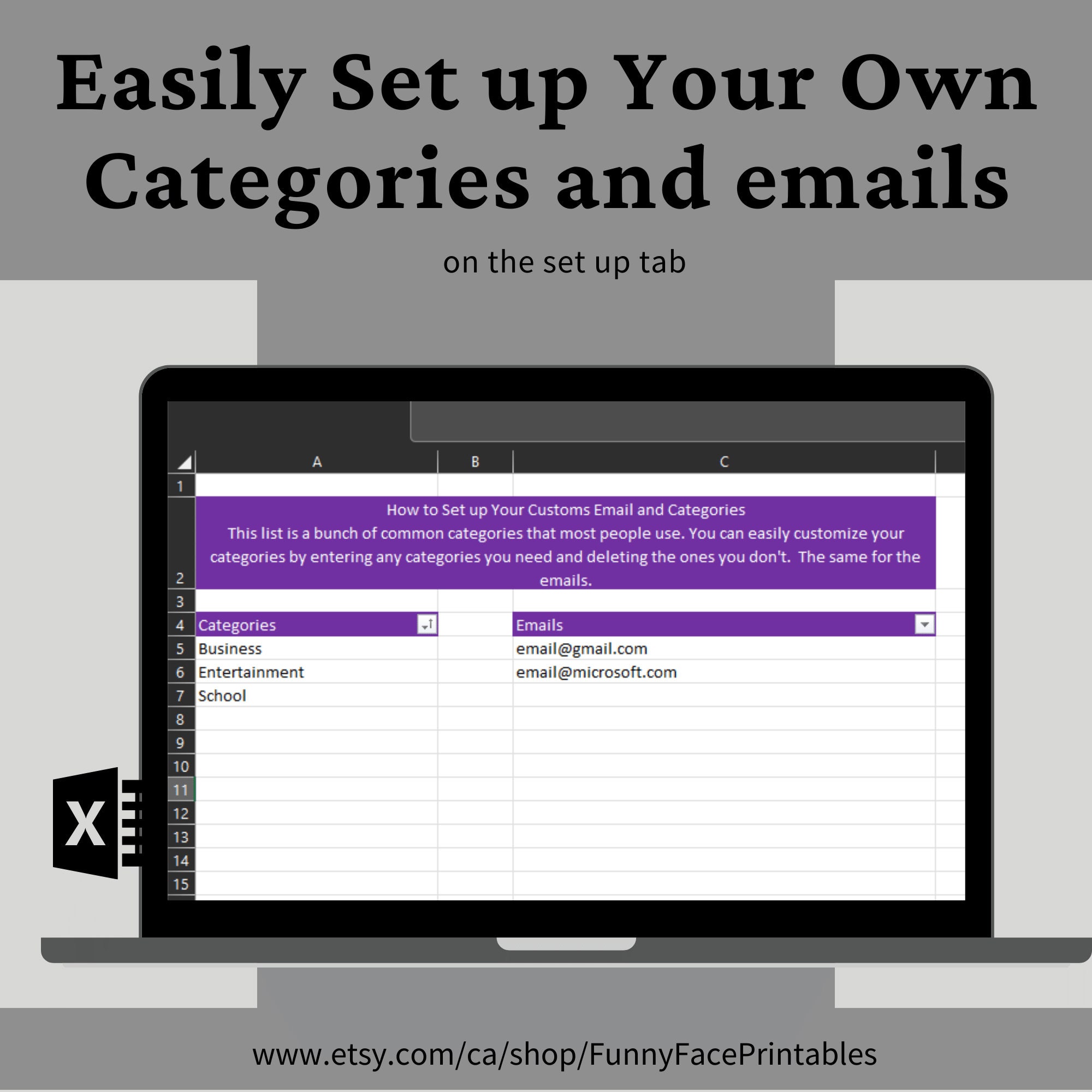 Password Tracker, Excel Online Course Login Tracker, Spreadsheet ...