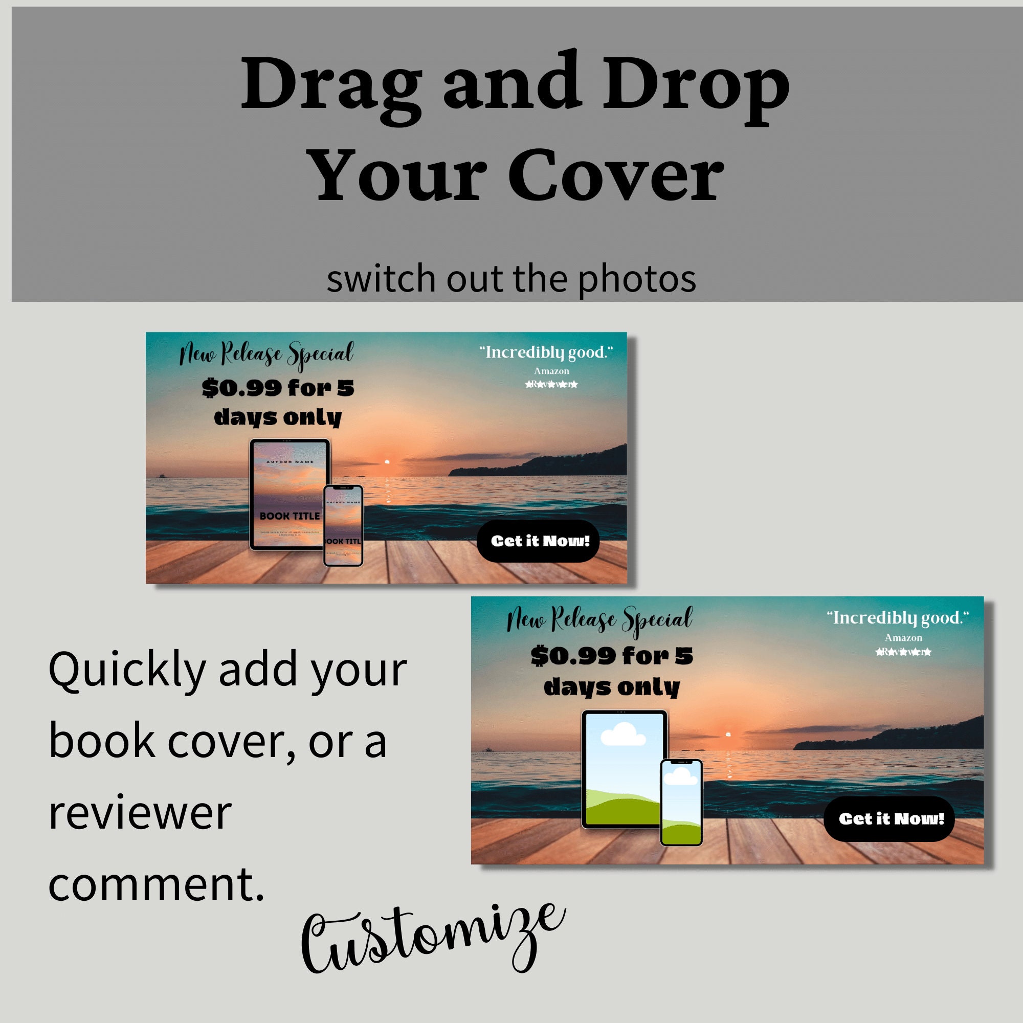 Canva Book Promotion Templates for Writers, Book Promotion Template for ...