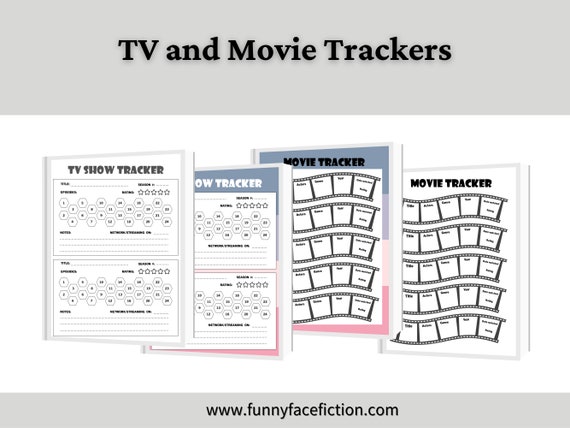 Printable TV and Movie Tracker Movie Tracker Printable | Etsy