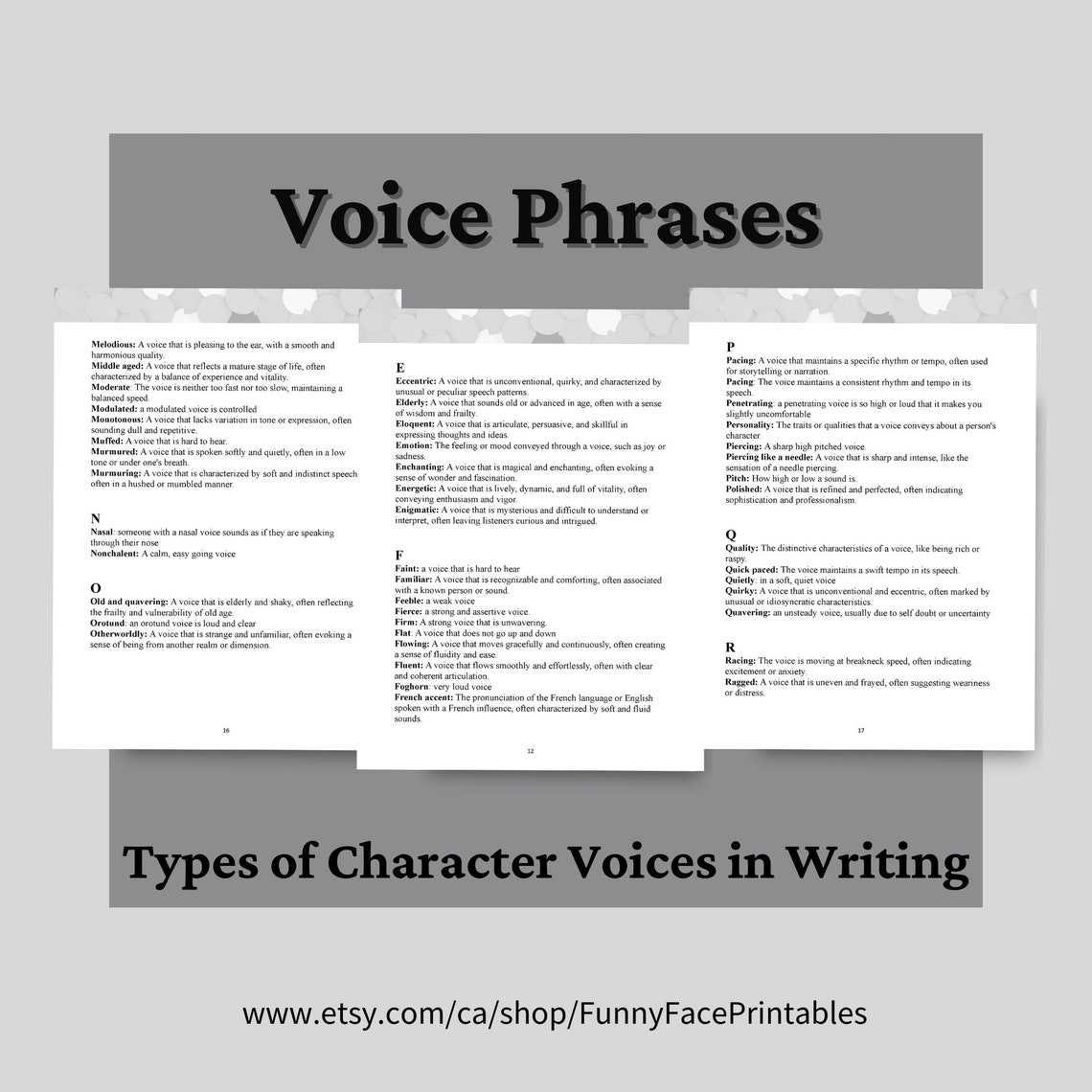 A Writer's Guide to Crafting Character Voices, Types of Character ...