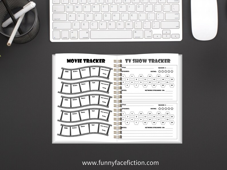 Printable TV and Movie Tracker Movie Tracker Printable | Etsy