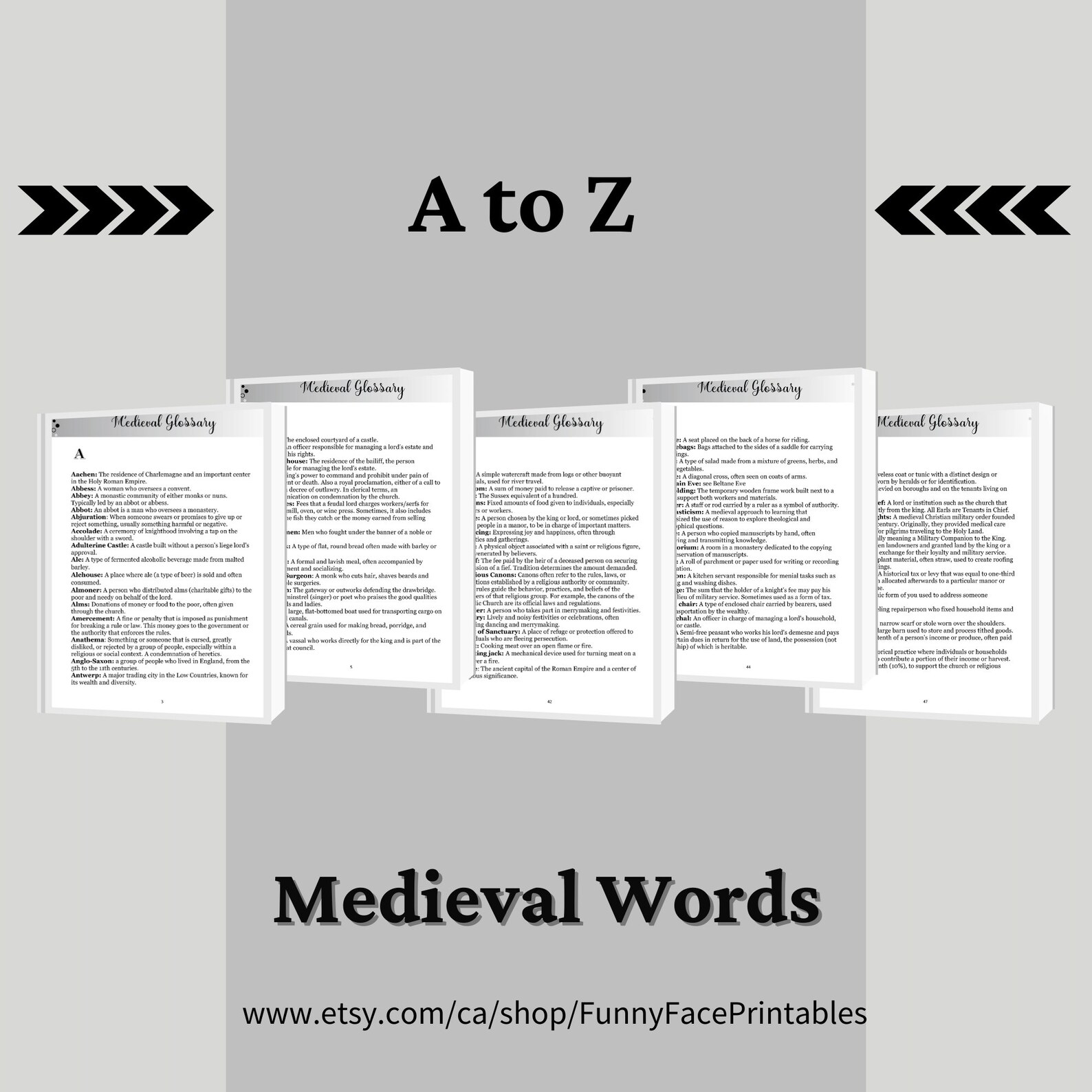 Medieval Terminology, A Writer's Handbook of Medieval Terminology ...