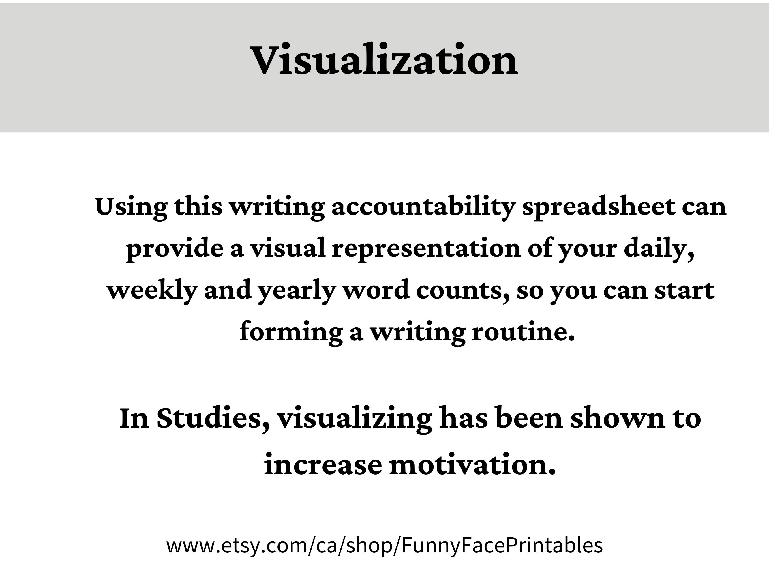 Excel Word Count Worksheet Yearly Word Tracker for Writers - Etsy