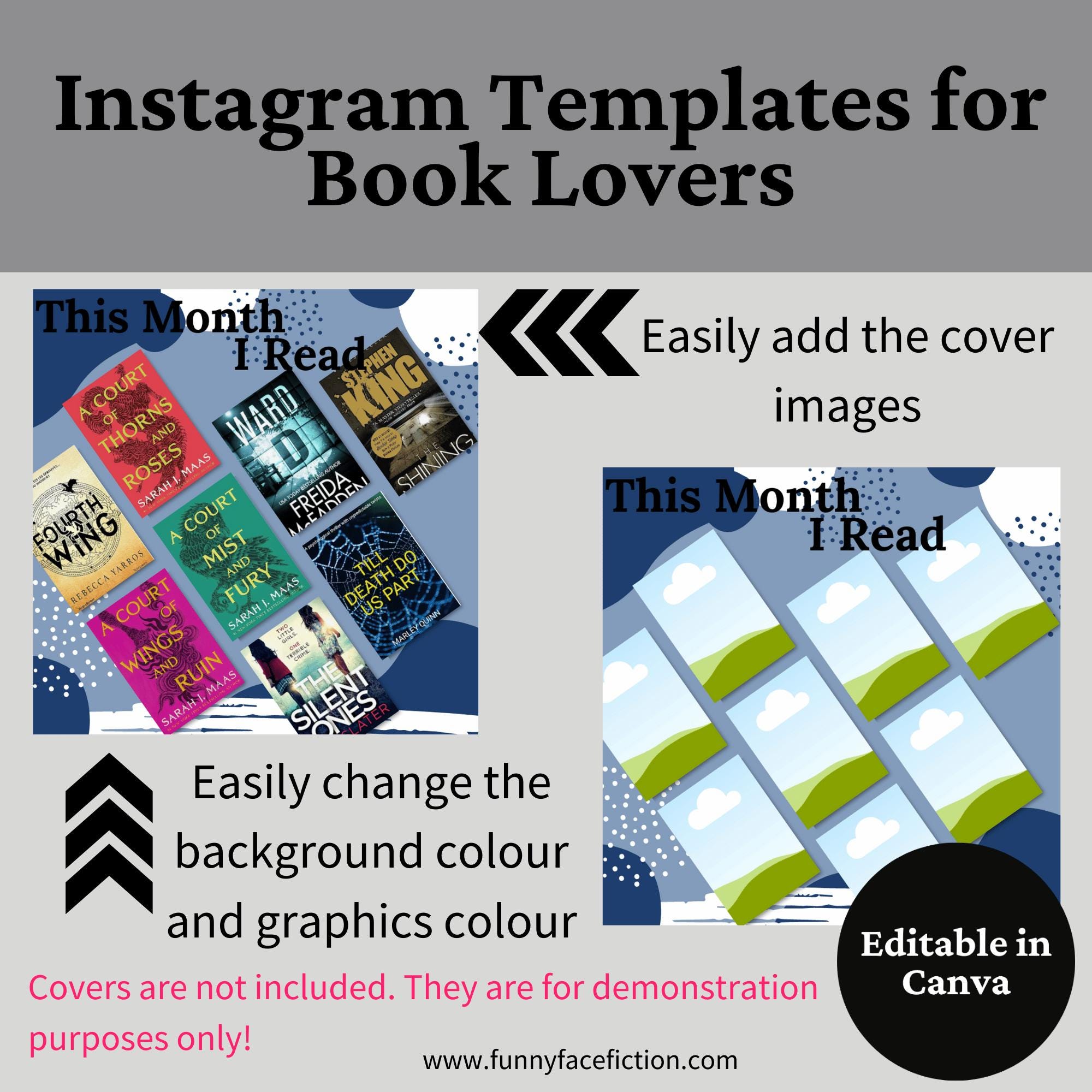 Currently Reading Instagram Post Templates for Writers and Readers ...