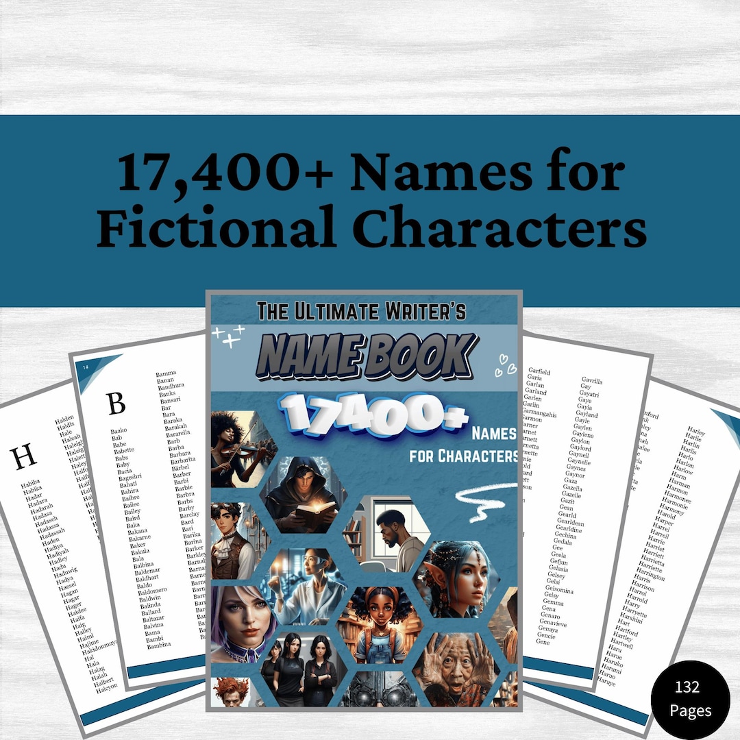 Character Name Ideas for Writers: 17,400+ Names for Fictional ...