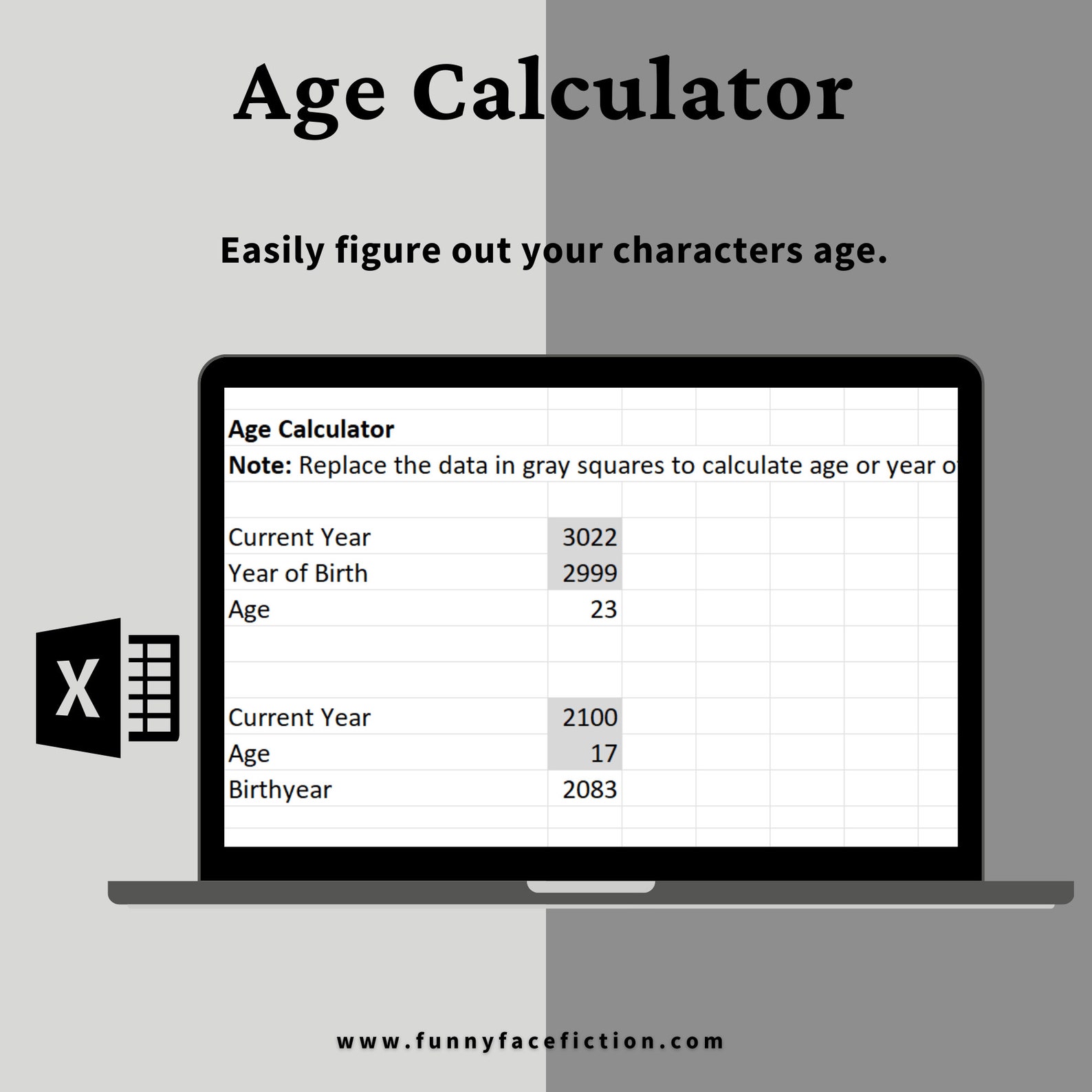 Plot Outline Excel Spreadsheet for Fiction Writers: Author Planner ...