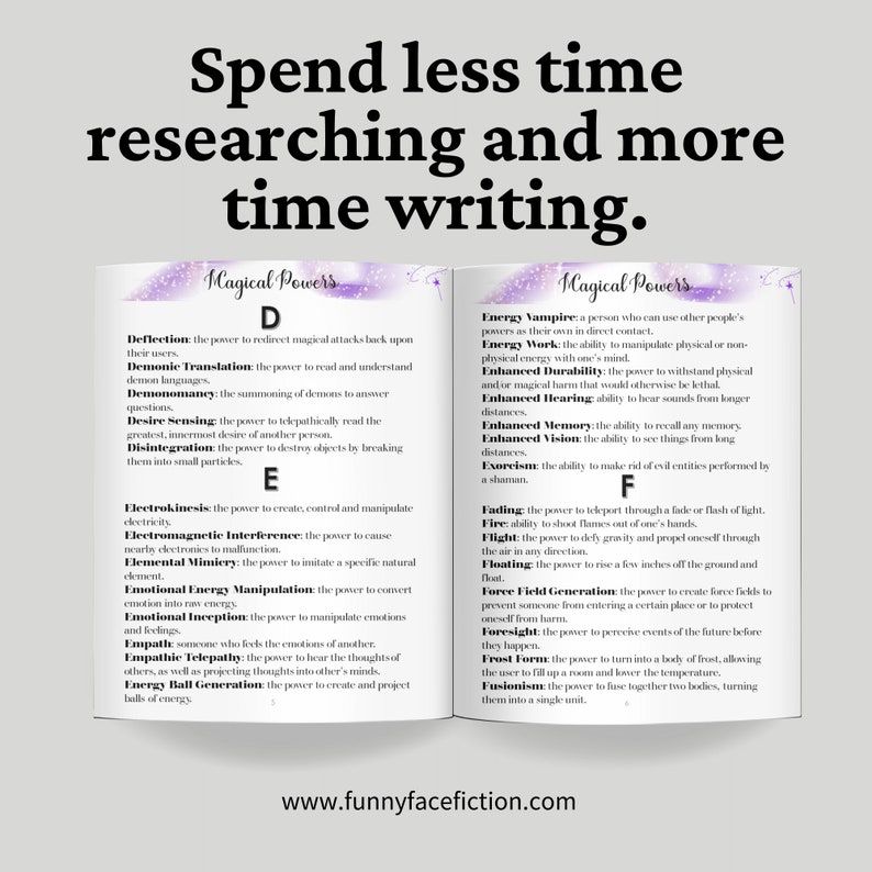 A Writers Guide to Magic Powers, Glossary of Magic Powers, Types of ...