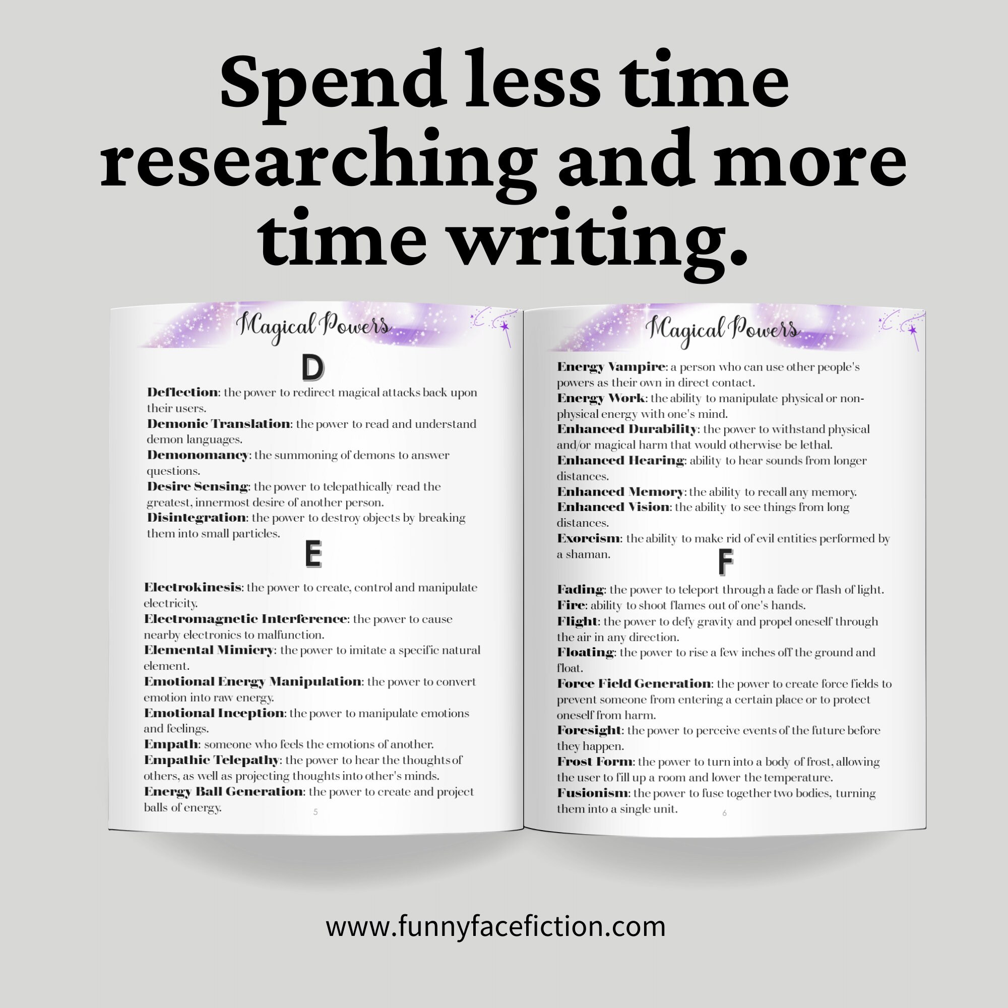 A Writers Guide to Magic Powers, Glossary of Magic Powers, Types of ...