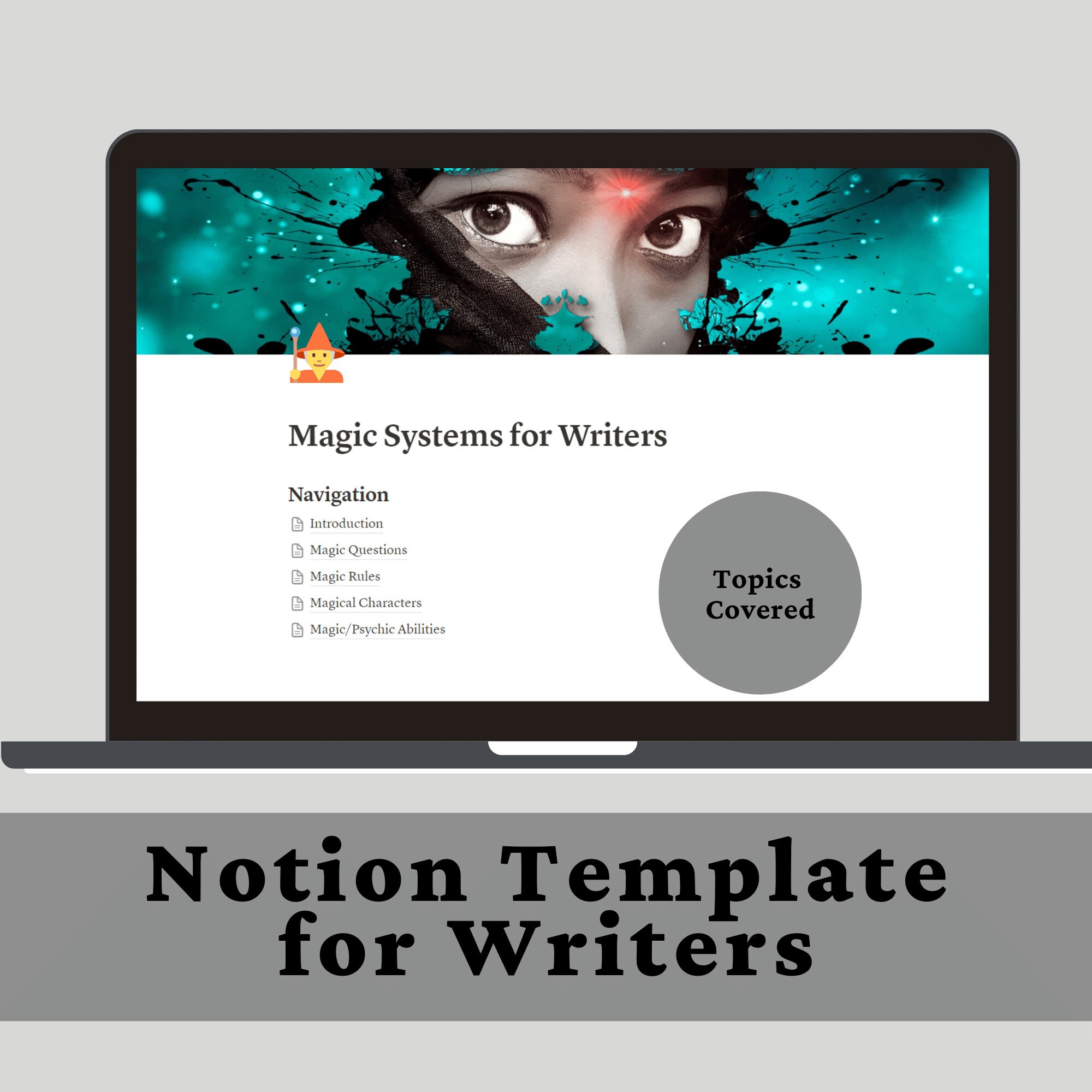 Build a Magic System for Writers Notion Template, Notion for Writers, Notion Brainstorming Tool ...
