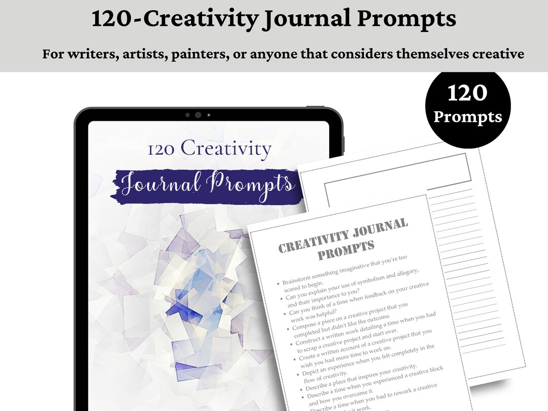 Journal Prompts for Creatives Journaling for Creativity - Etsy