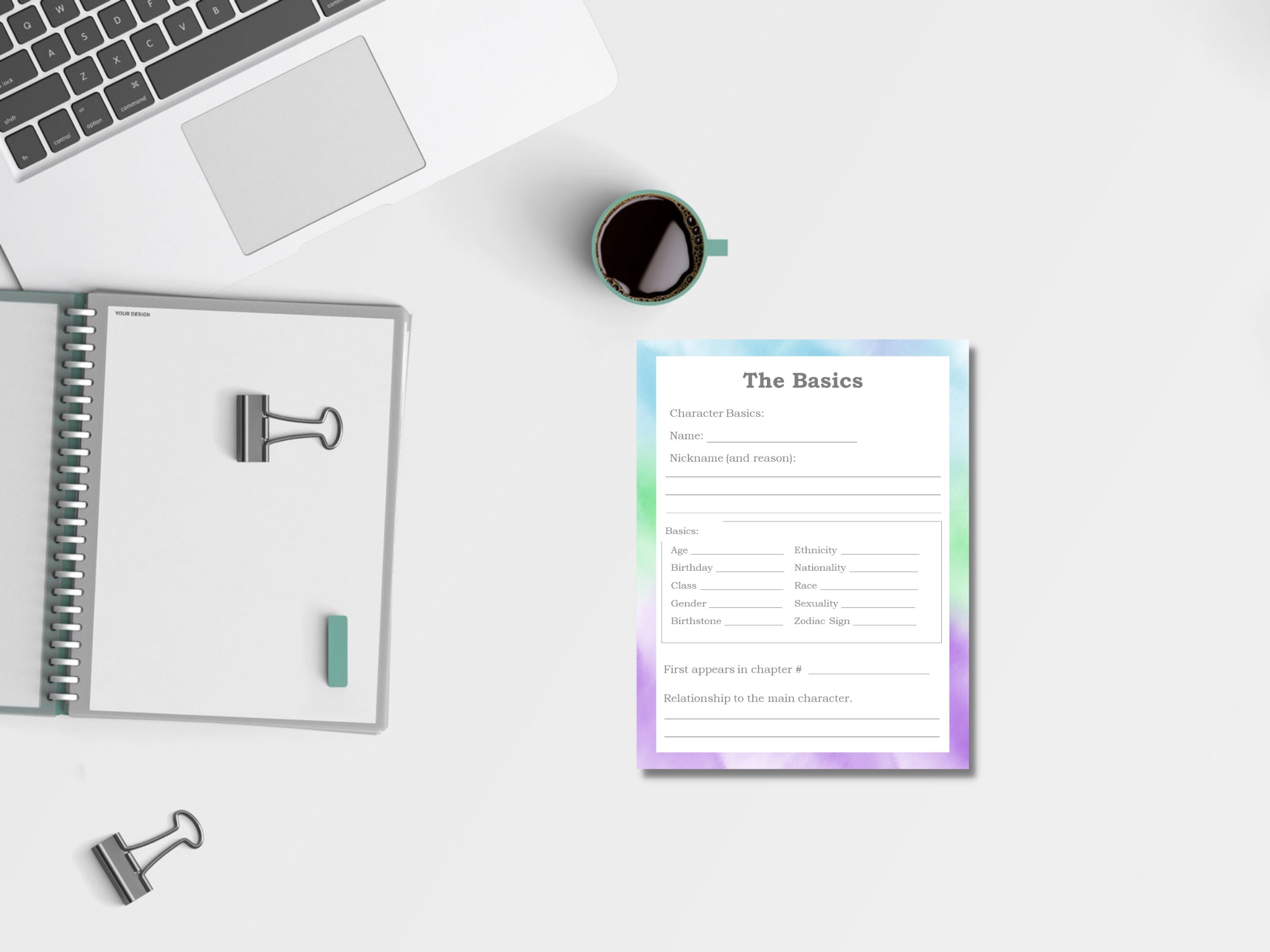 Printable Character Builder Workbook Printable Character - Etsy Canada