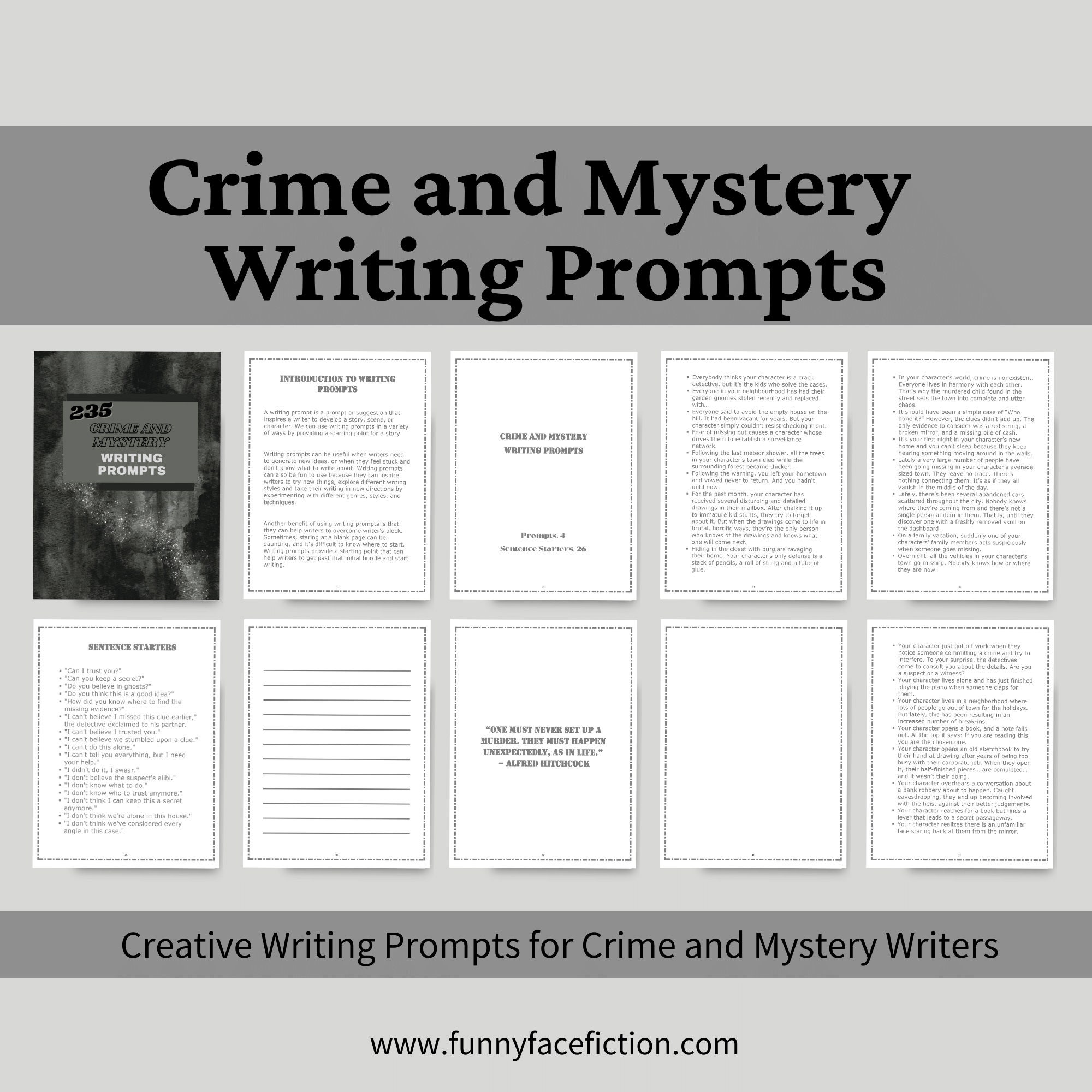 Creative Writing Prompts for Crime and Mystery Writers, Mystery Plot ...