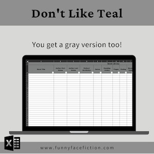 Excel Book Library Template: Reading Log & Book Inventory (digital ...