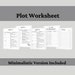 Printable Writing Worksheet, Three Act Plot Structure Worksheet, Author ...
