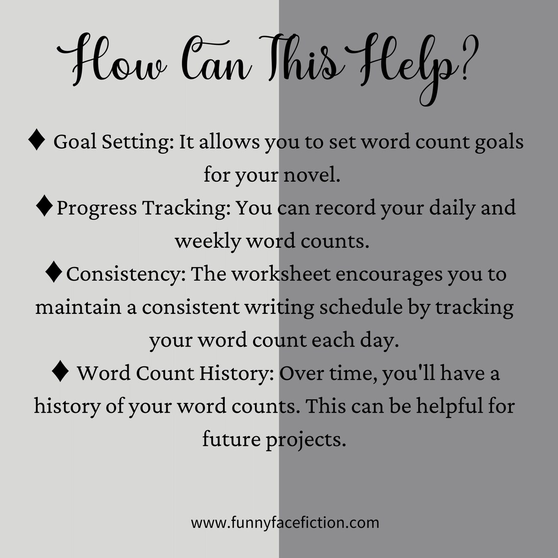 Excel Word Count Worksheet, Yearly Word Tracker for Writers, Novel ...