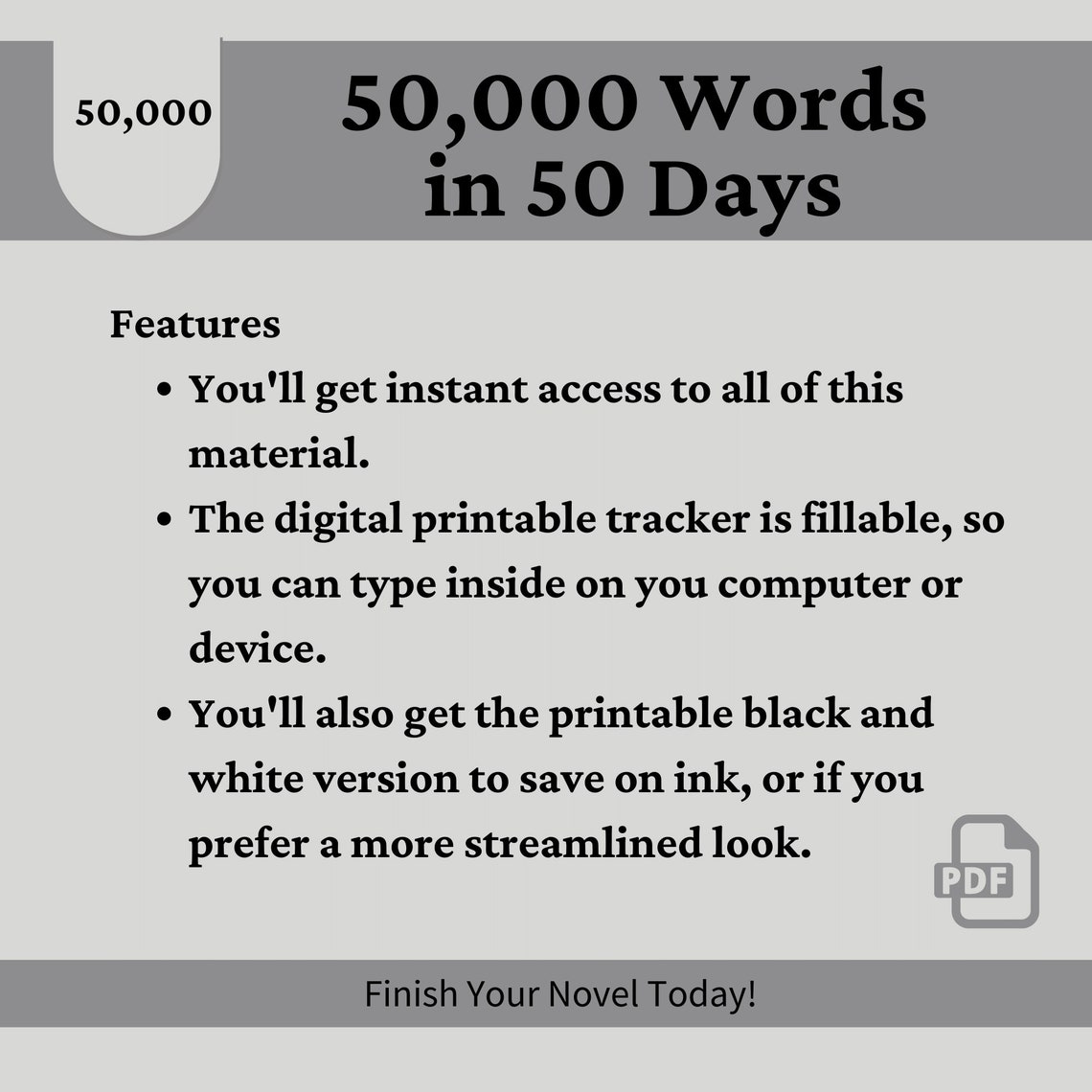 Printable Writing Tracker, Novel Writing Word Tracker, Printable Author ...