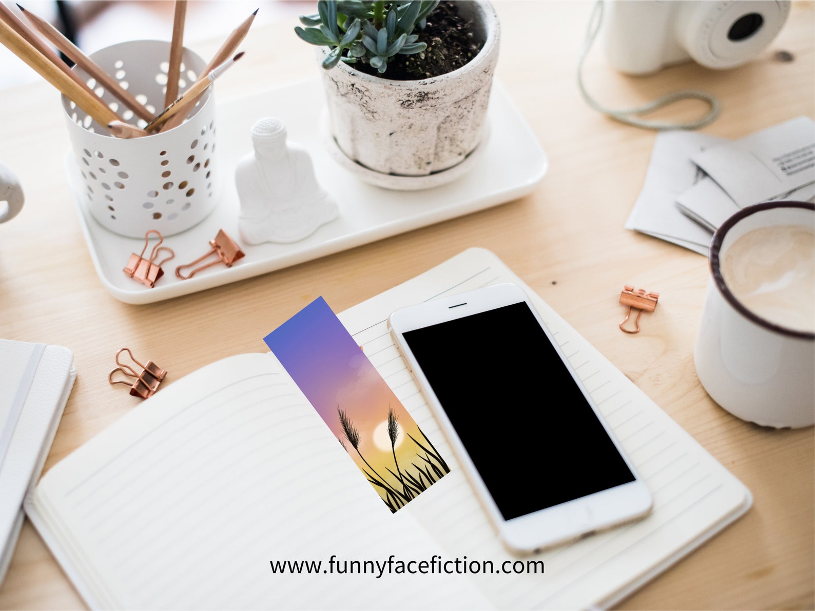 Printable Bookmarks Sunset Moon Bookmarks Bookmark Set - Etsy Canada