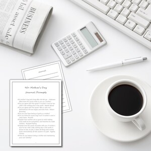 Journal Prompts for Mothers Day, Motherhood Prompts, Mother's Day ...