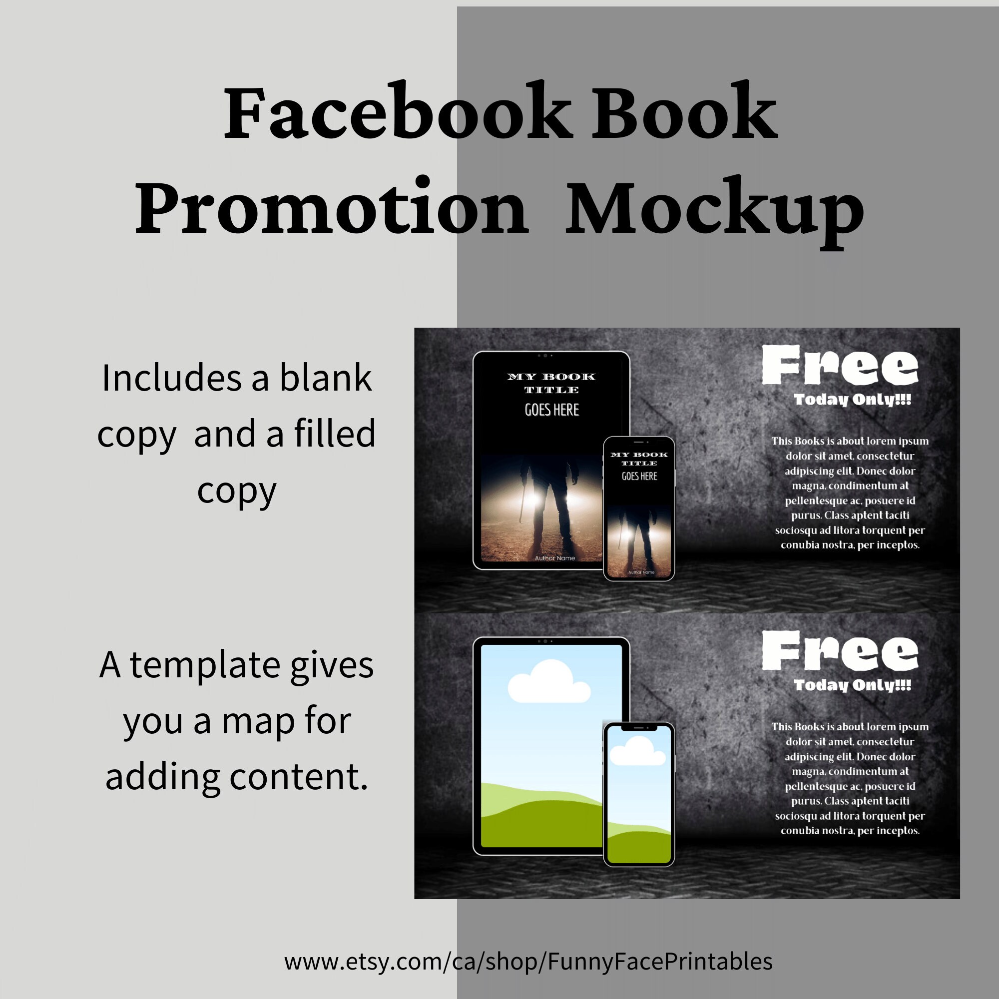 Canva Book Promotion Templates for Writers, Book Promotion Template for ...