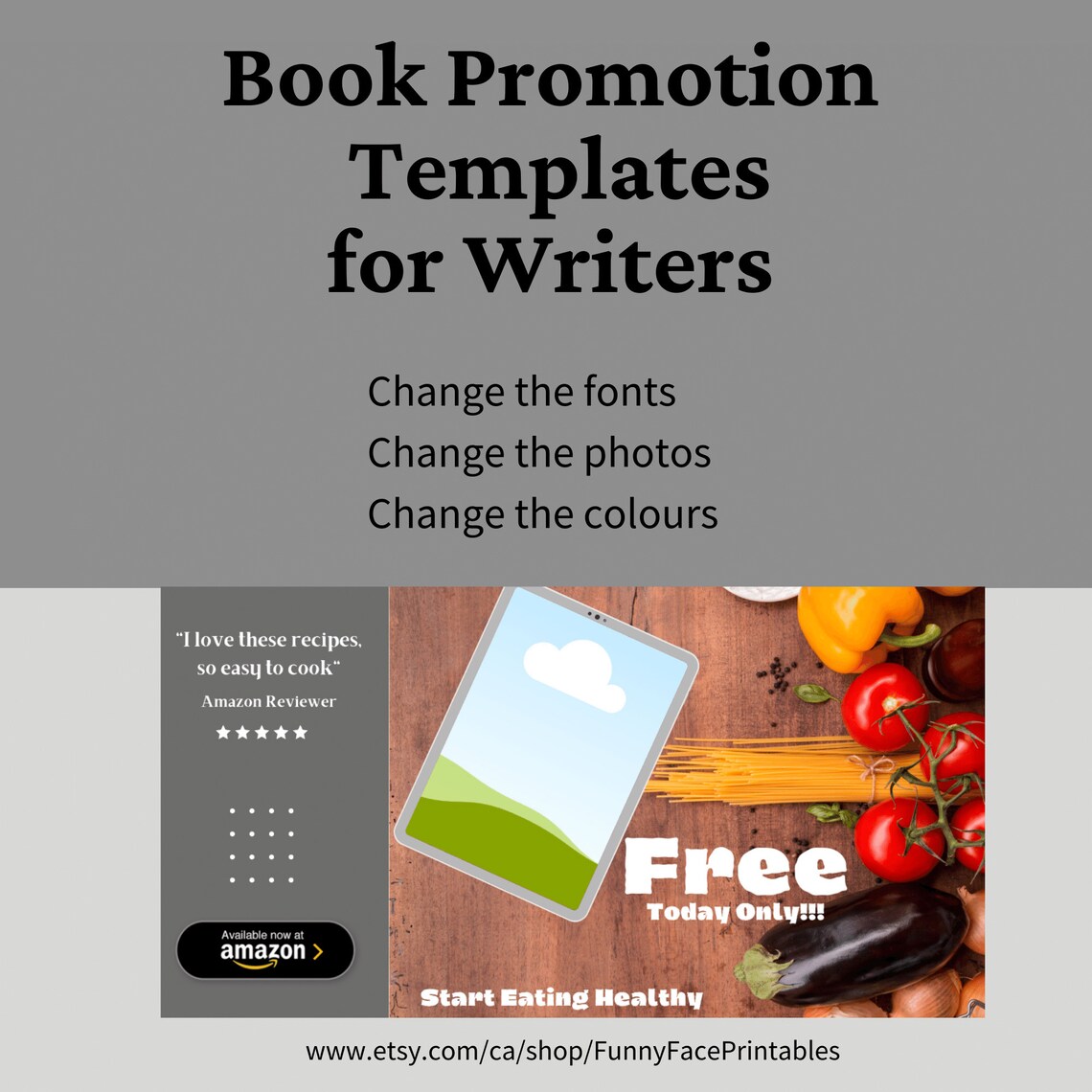 Canva Book Promotion Templates for Writers, Book Promotion Template for ...