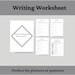 Printable Writing Worksheet, Three Act Plot Structure Worksheet, Author ...