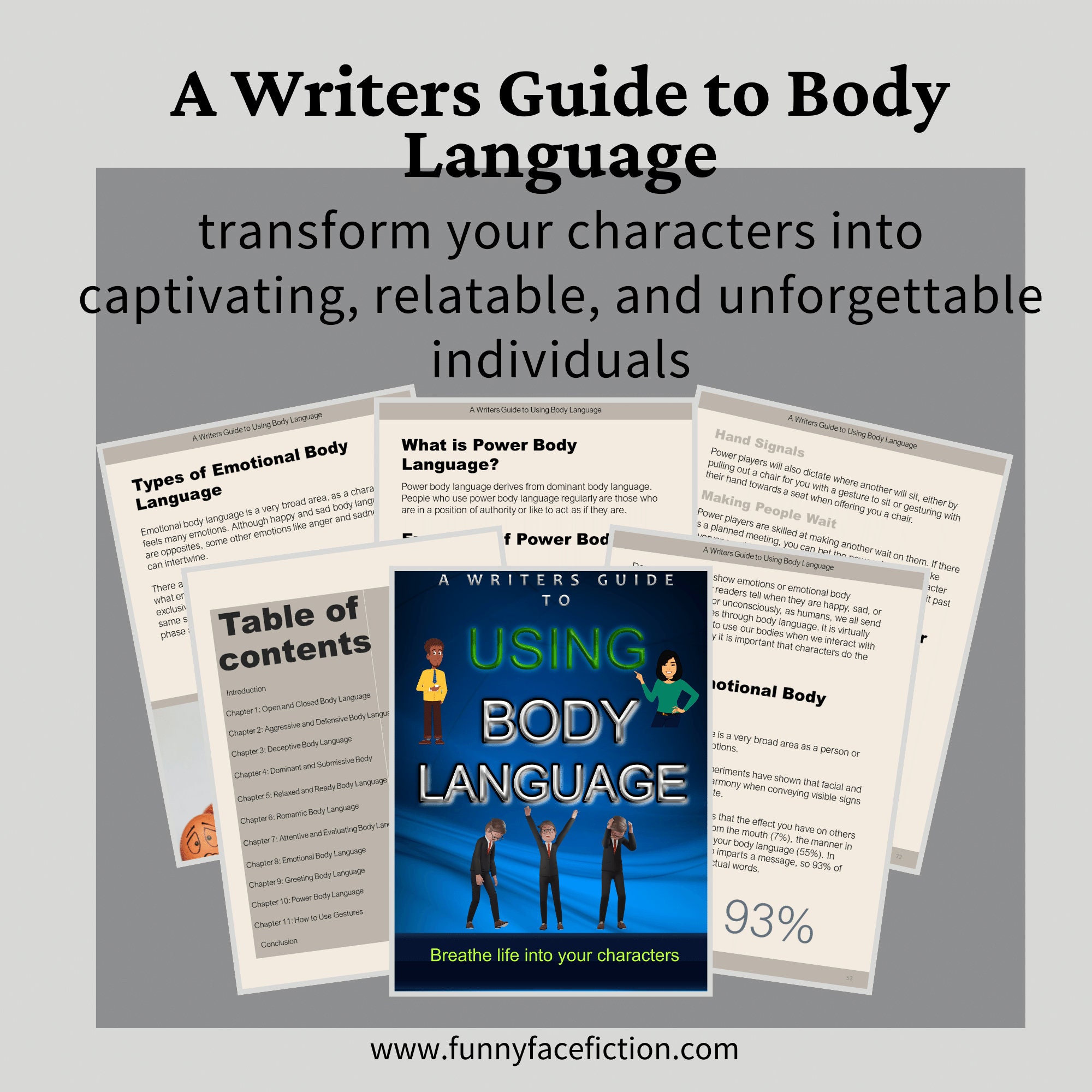 A Writers Guide to Body Language, Body Language Examples, Writing Body ...