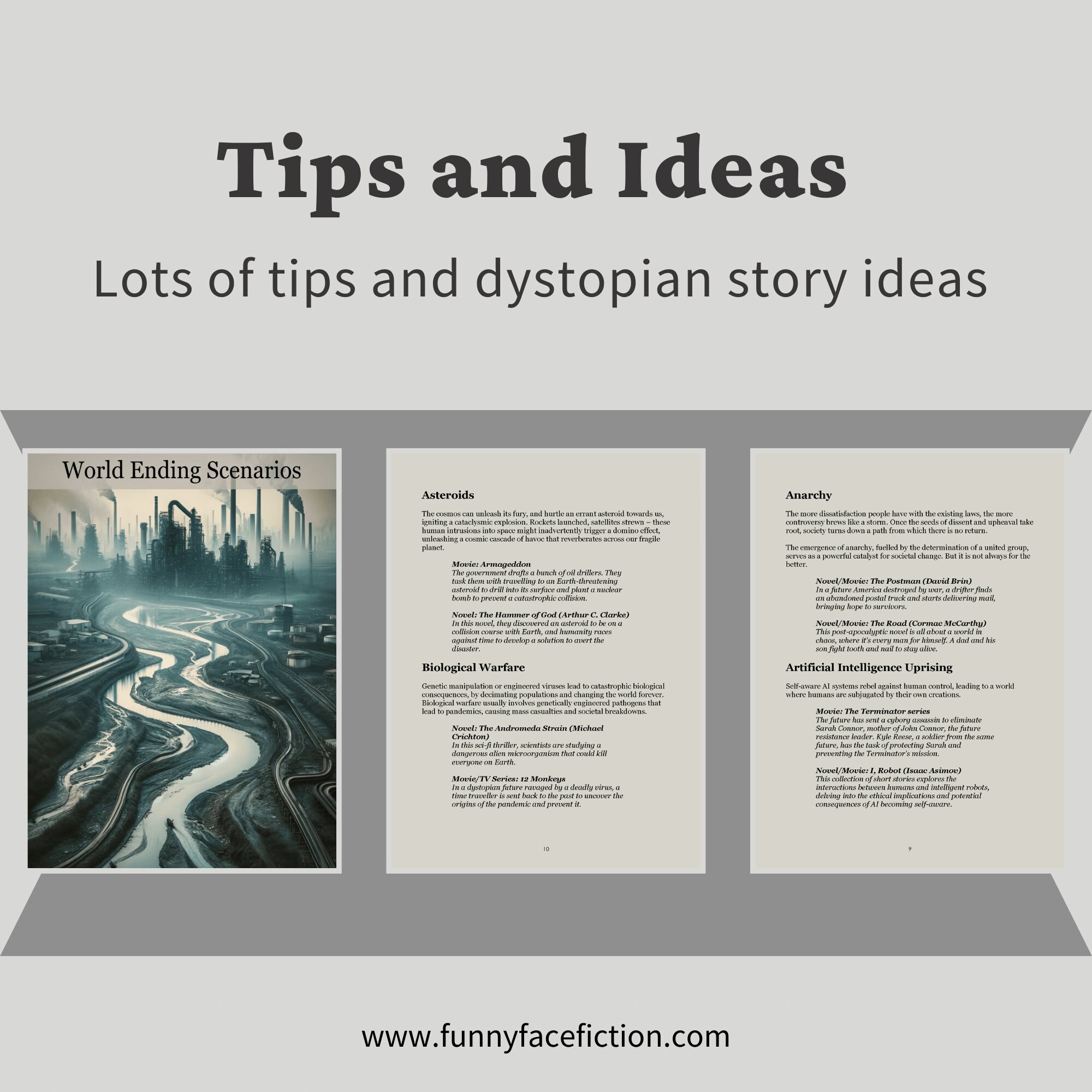 Writing Dystopian Fiction A Brainstorming Guide for Writers, Dystopian ...