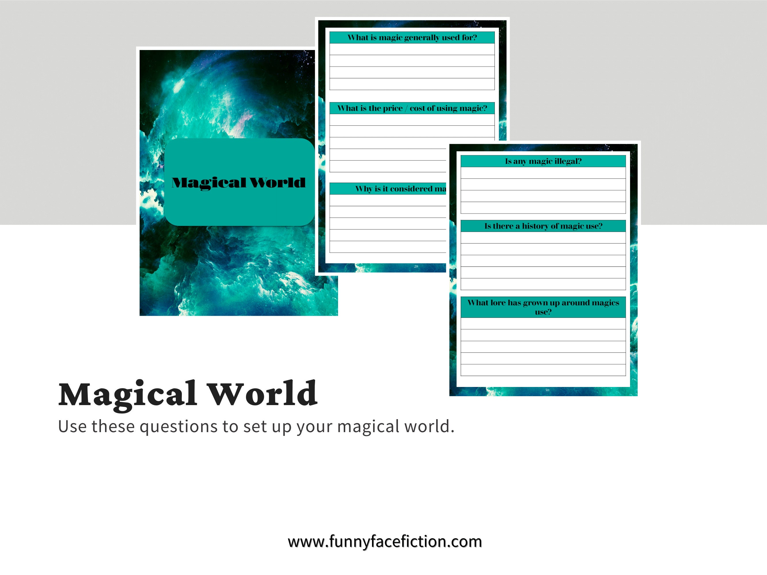 Magic Workbook for Writers Magic System Workbook for Writers - Etsy Canada