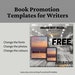Book Promotion Templates for Writers, Mockup for Book Promotion, Book ...