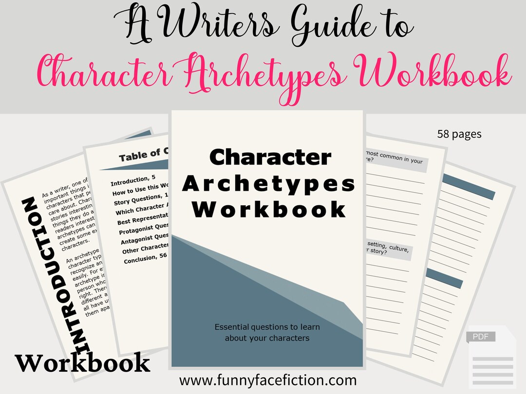 A Writers Guide to Character Archetypes Workbook for Writers - Etsy