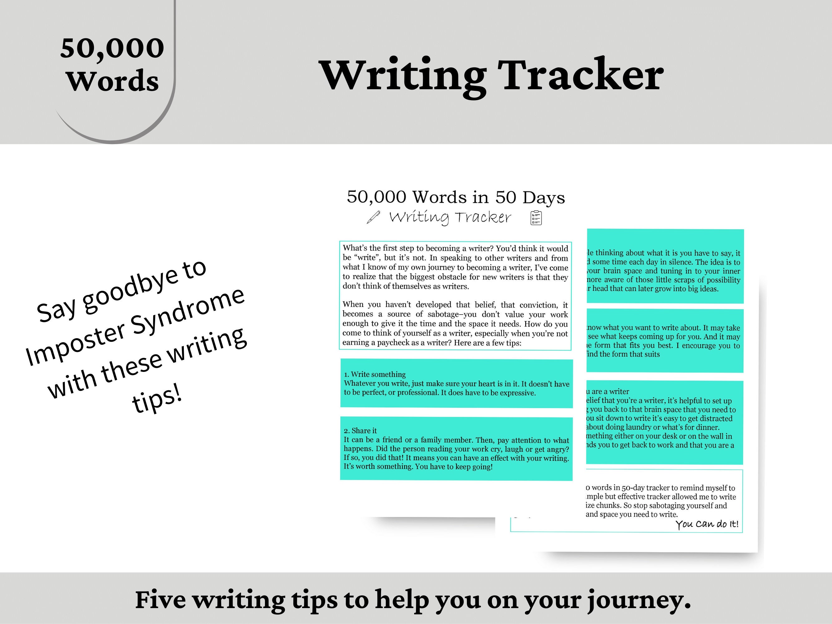 Printable Writing Tracker Novel Writing Word Tracker - Etsy