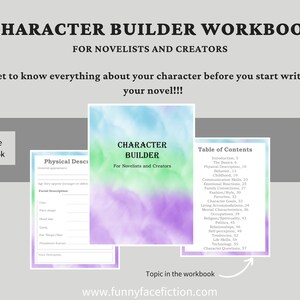 Printable Character Builder Workbook Printable Character - Etsy Canada