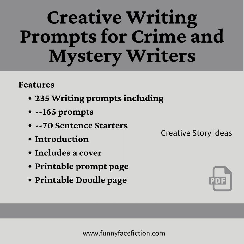 Creative Writing Prompts for Crime and Mystery Writers, Mystery Plot ...
