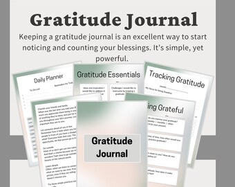 Gratitude Journal Printable Daily Printable Gratitude Sheet - Etsy