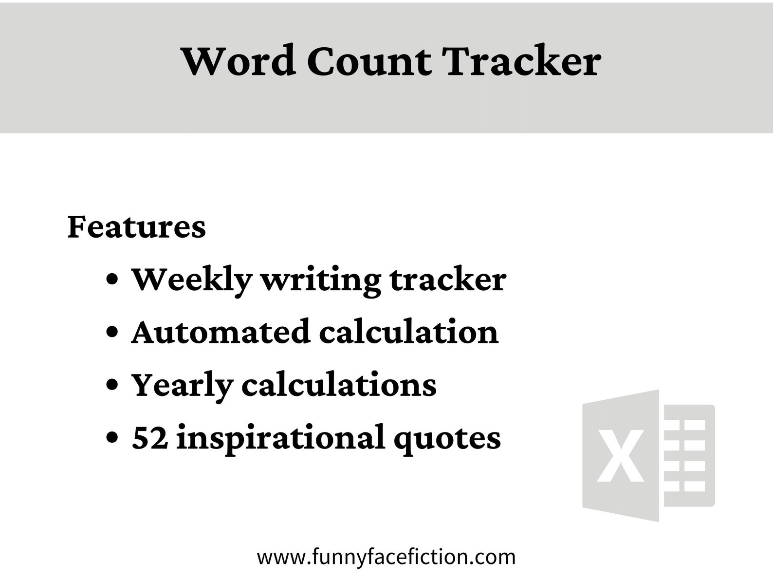 Excel Word Count Worksheet Yearly Word Tracker for Writers - Etsy