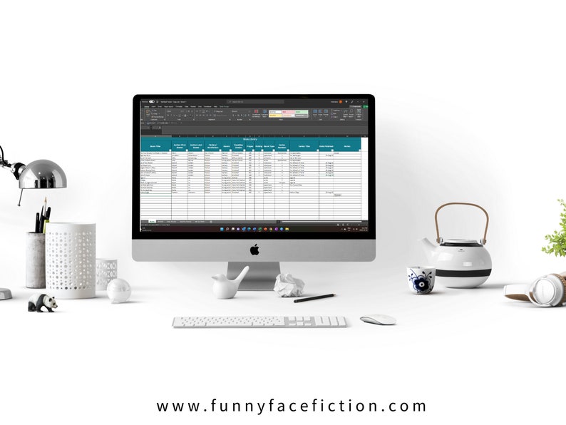 Excel Book Library Template Reading Log Tracker Excel - Etsy