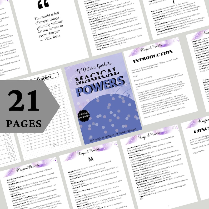 A Writers Guide to Magic Powers, Glossary of Magic Powers, Types of ...