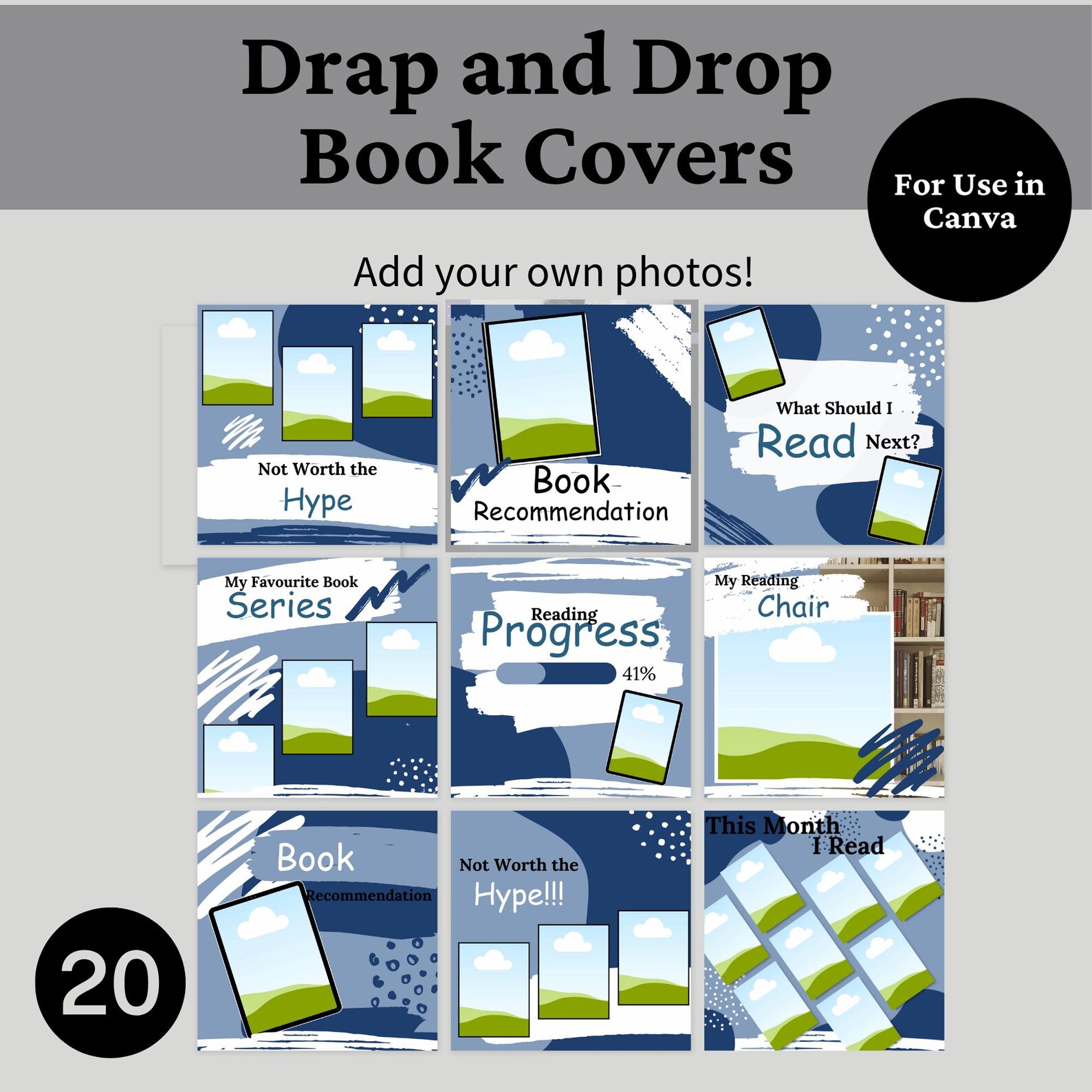 Currently Reading Instagram Post Templates for Writers and Readers ...