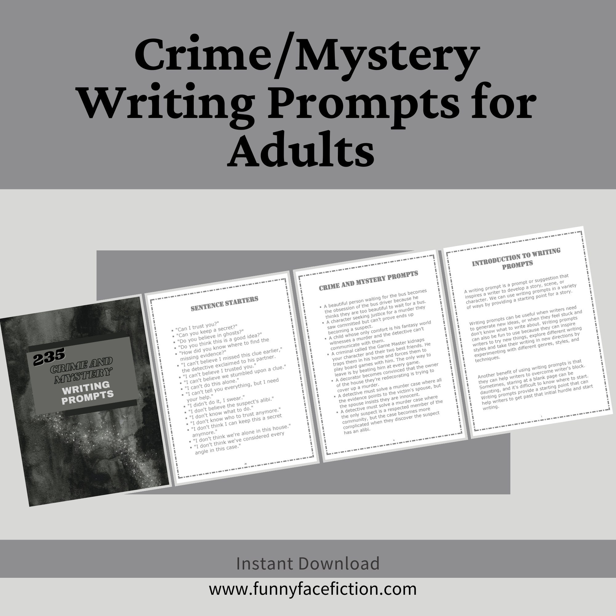 Creative Writing Prompts for Crime and Mystery Writers, Mystery Plot ...