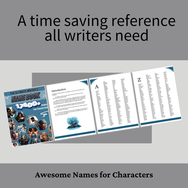Character Name Ideas for Writers: 17,400+ Names for Fictional ...
