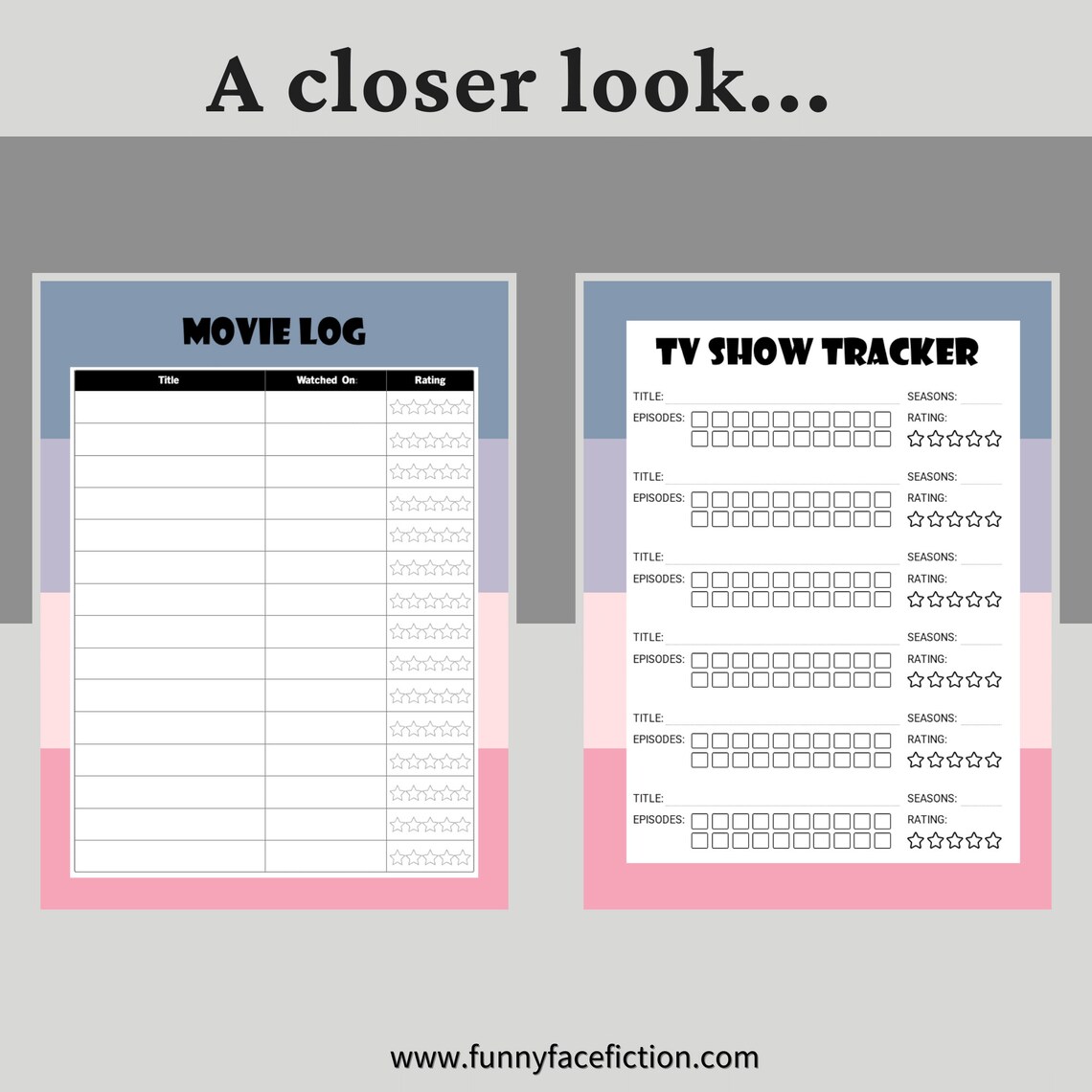 Printable TV and Movie Tracker, Movie Tracker Printable, Printable TV ...