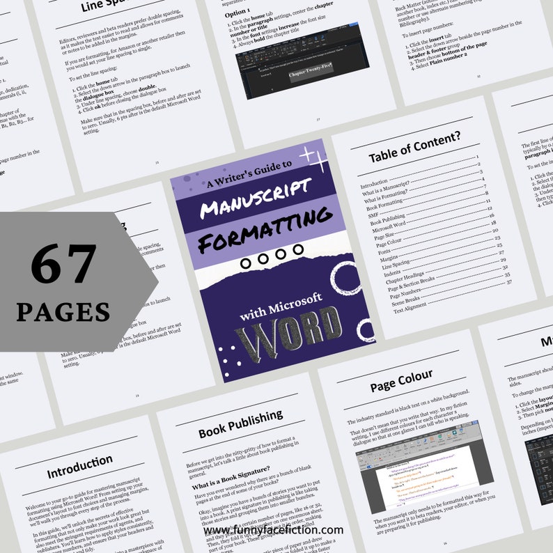 A Writer's Guide to Manuscript Formatting With Microsoft Word, How to ...
