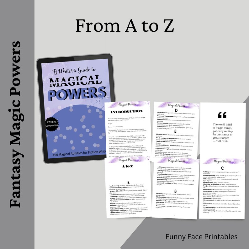 A Writers Guide to Magic Powers, Glossary of Magic Powers, Types of ...