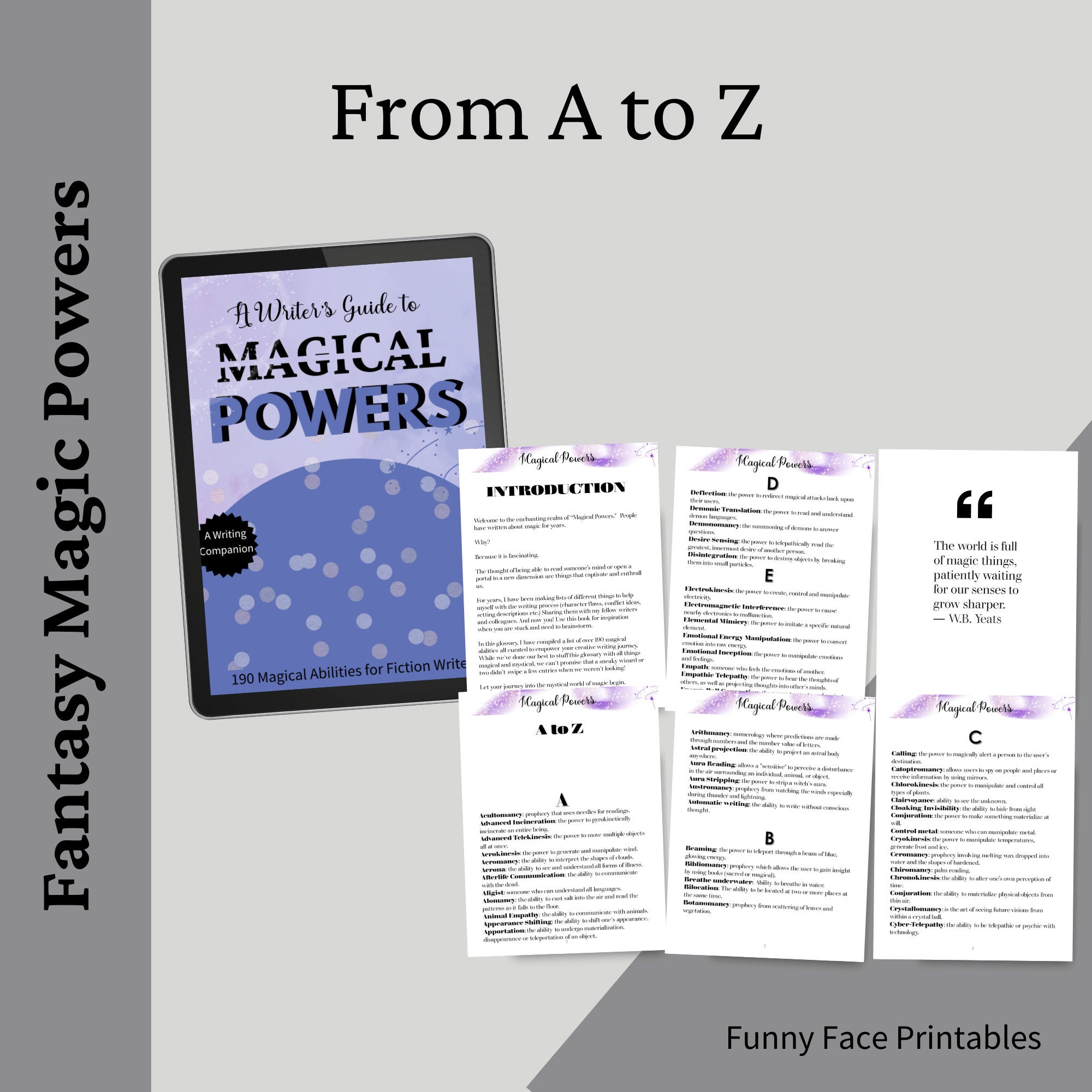 A Writers Guide to Magic Powers, Glossary of Magic Powers, Types of ...