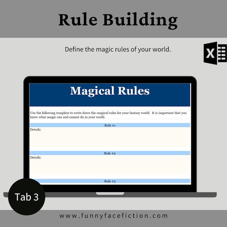 Create a Magic System Excel Spreadsheet: World Building for Writers ...