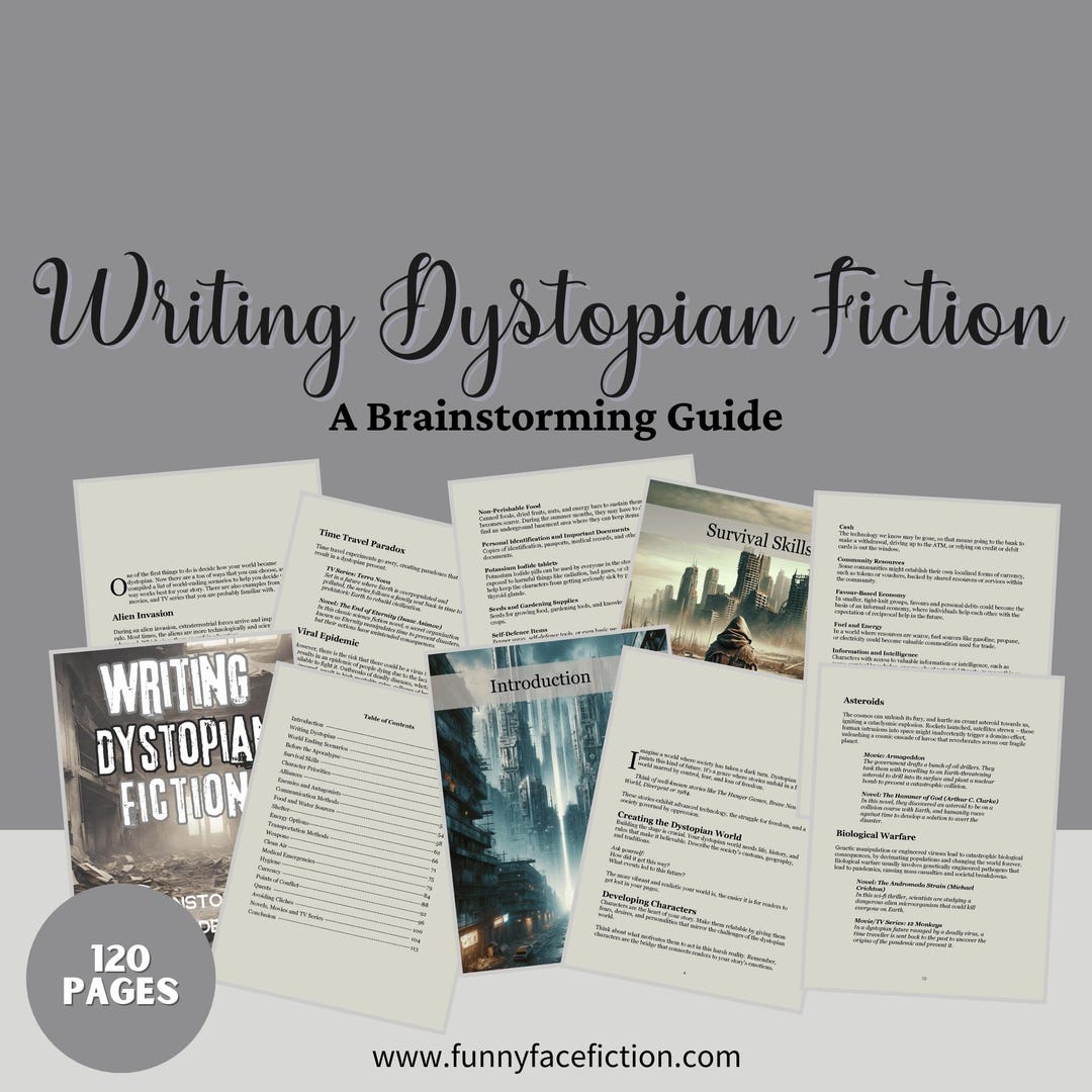 Writing Dystopian Fiction A Brainstorming Guide for Writers, Dystopian ...