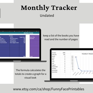 Excel Book Library Template Reading Log Tracker Excel - Etsy Canada