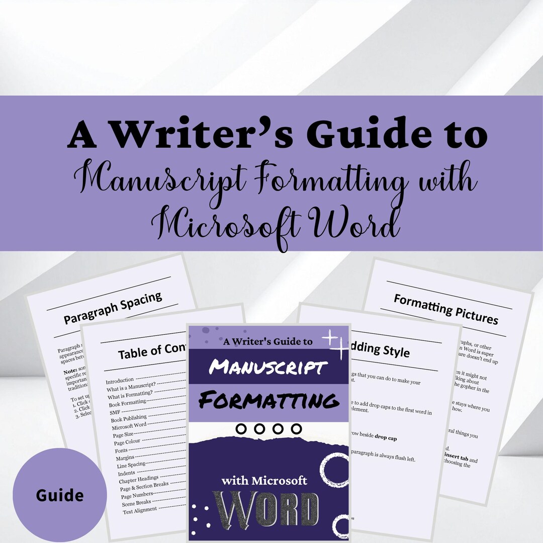 How to Format a Book in Microsoft Word: Manuscript Formatting Guide ...